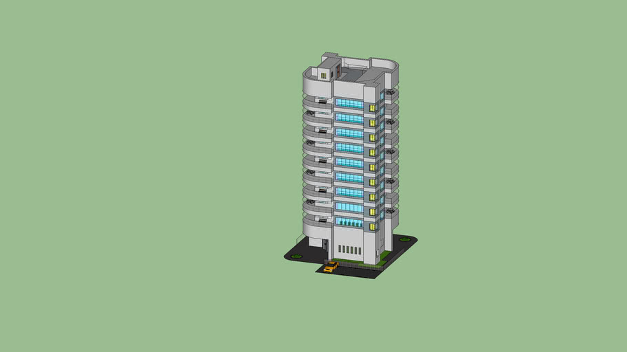 10-storey building | 3D Warehouse