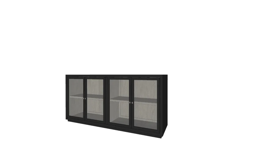 Hooker Furniture - Casual Dining Linville Falls Shou Sugi Ban Server | 3D Warehouse