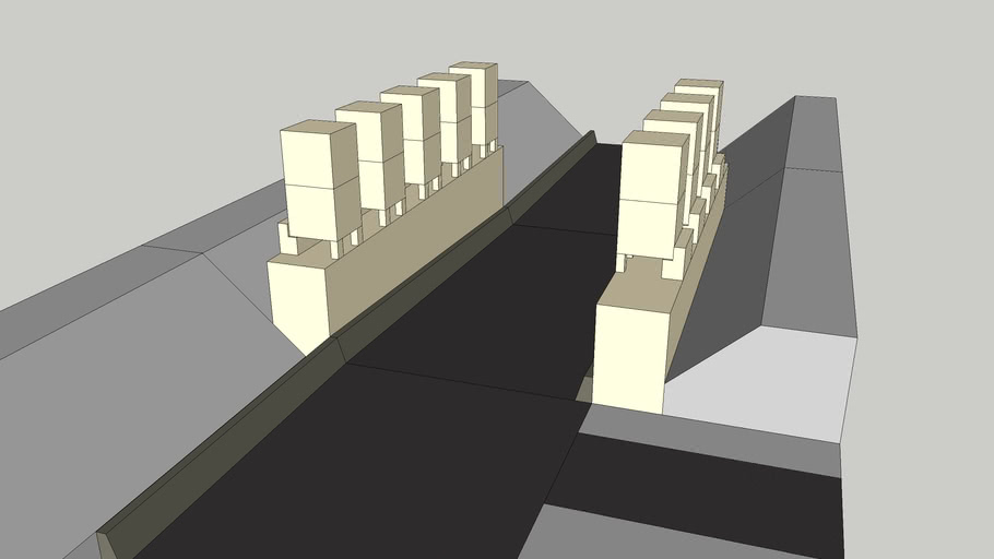 Anti-tank barricade(영노교) | 3D Warehouse