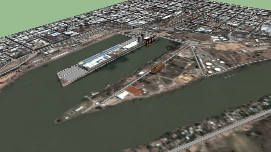 Sector Portuario + Google Earhth TP3 Proyecto 3 y 4 - Catedra Arroyo | 3D Warehouse