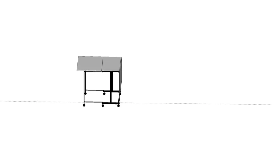 Cutting table, one side down | 3D Warehouse
