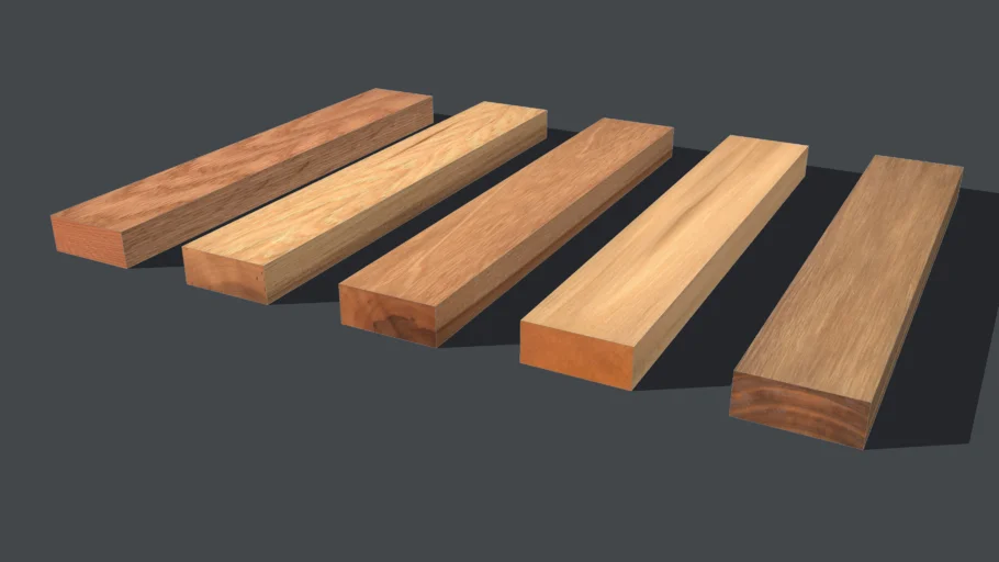 5 WOOD SAMPLES COLLECTION | 3D Warehouse