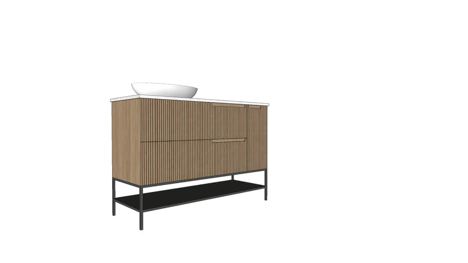 Bathroom Vanity - fluted | 3D Warehouse