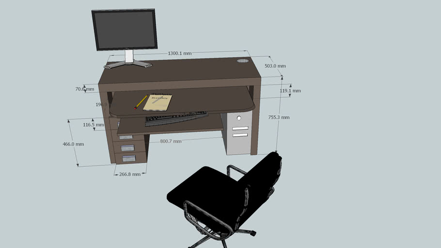 Desktop office | 3D Warehouse
