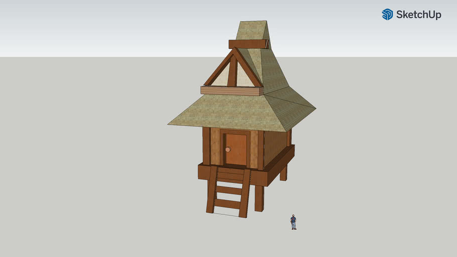 Rumah adat Nias: Omo Hada | 3D Warehouse