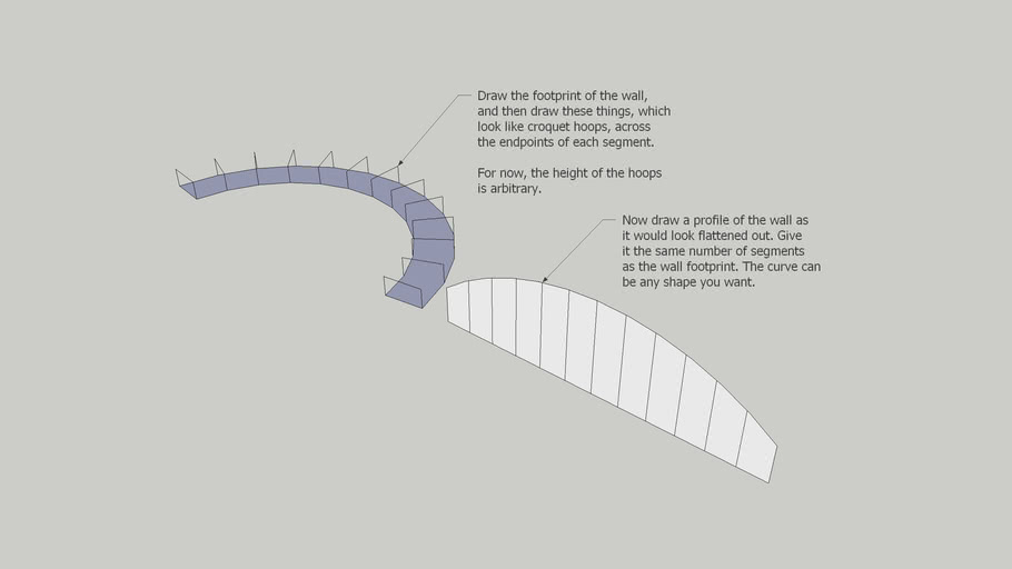 another curved wall | 3D Warehouse