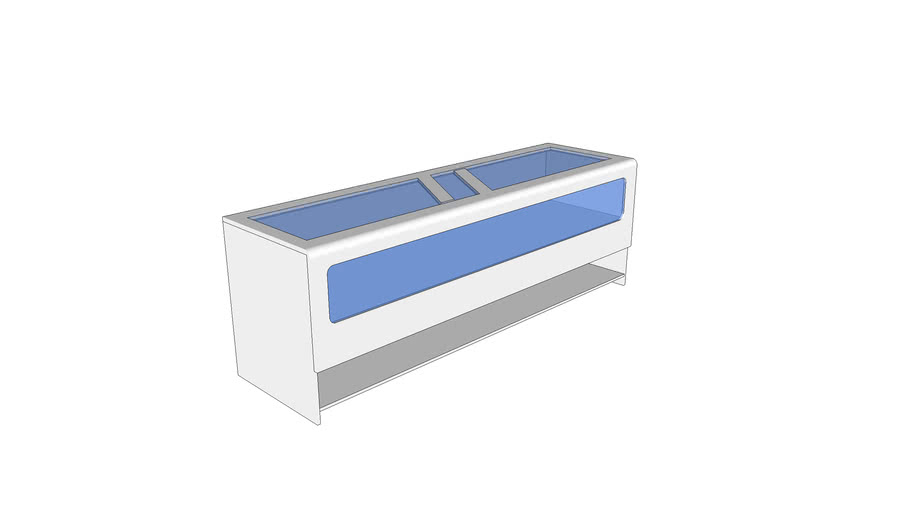reception display table with storage | 3D Warehouse