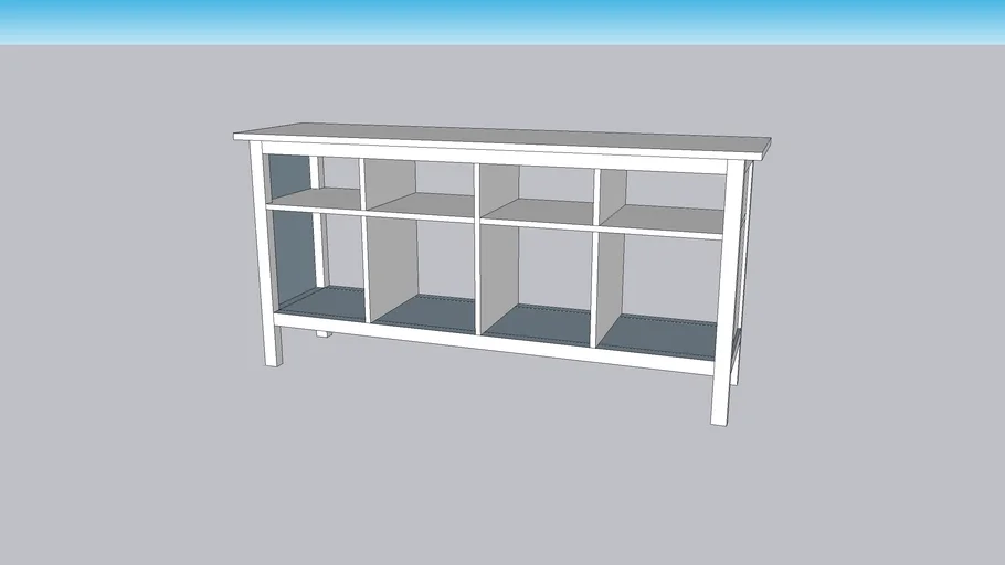 Hemnes IKEA console table | 3D Warehouse