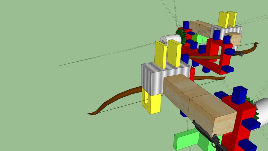 double automatic crossbow fight | 3D Warehouse