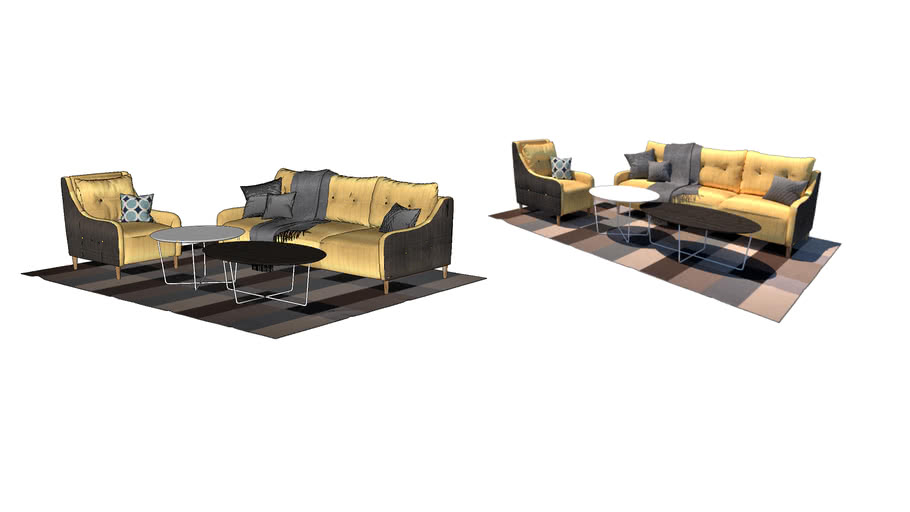 sofa set | 3D Warehouse