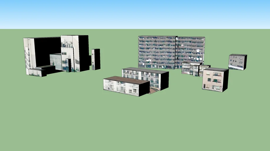 Some buildings in some place | 3D Warehouse