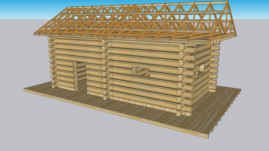 Log Cabin-01 | 3D Warehouse