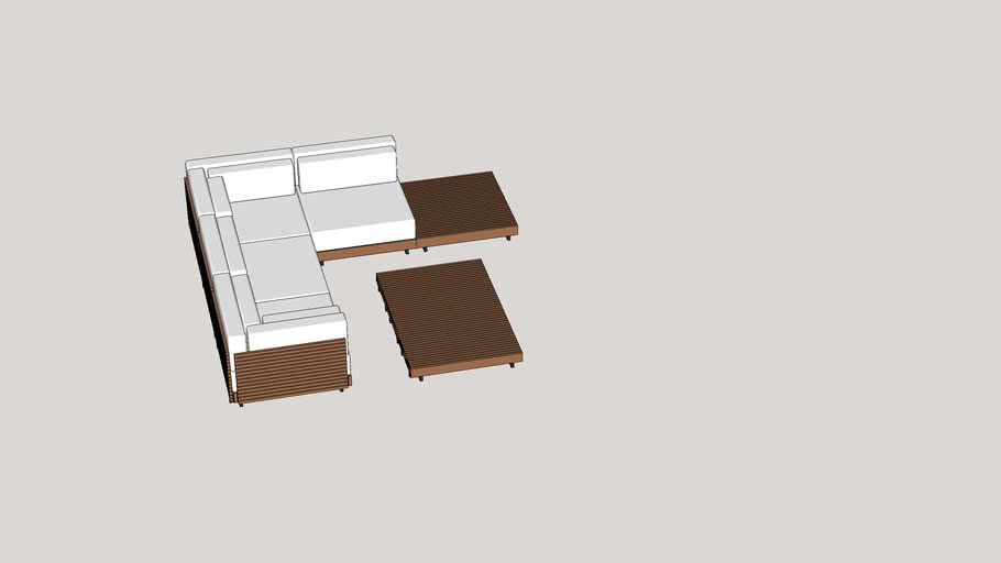 Outdoor L shaped Sofa | 3D Warehouse