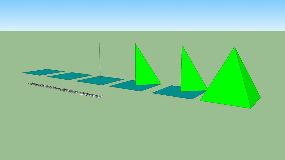 How to make a square pyramid | 3D Warehouse