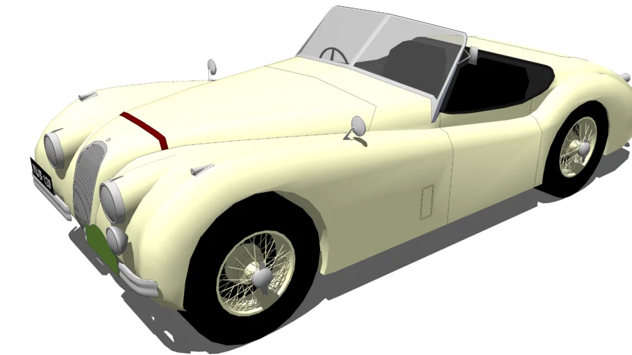 1950 Jaguar XK 120 NUB 120 | 3D Warehouse