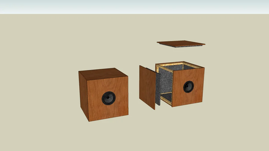 12' woofer speaker box | 3D Warehouse
