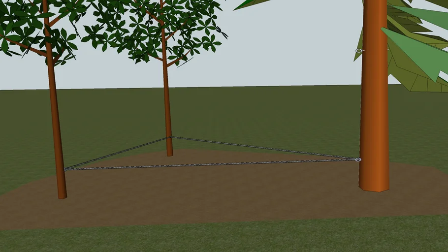Challenge Course – Triangle Tight Ropes | 3D Warehouse