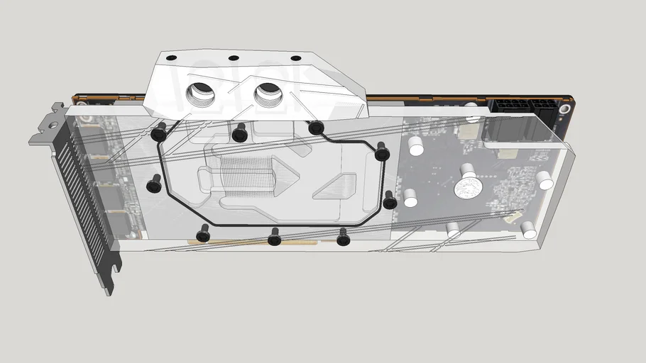 Bykski AMD RX 5700 Full Coverage GPU Water Block - Clear A-RX5700XT-X ...