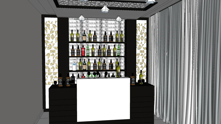 Bar area Design | 3D Warehouse
