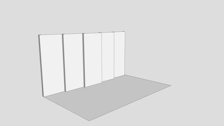 Inhaker stand diepte variabel | 3D Warehouse