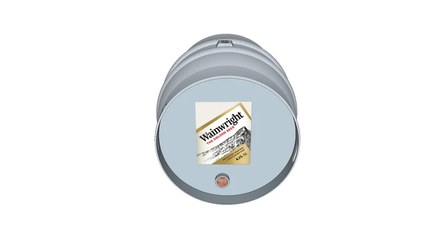 Steel - 9 Gal Firkin Beer Cask | 3D Warehouse