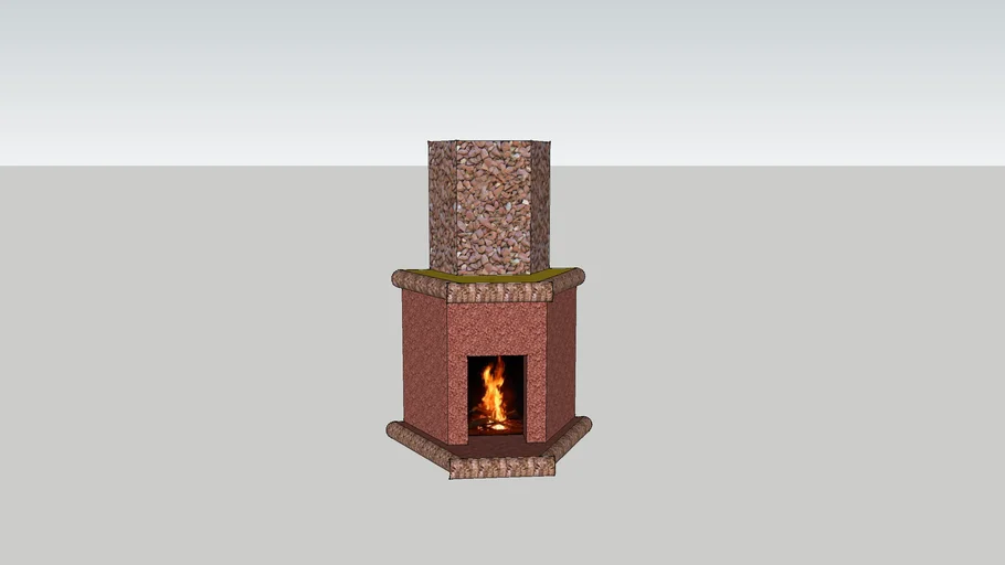 Rustic Fireplace | 3D Warehouse