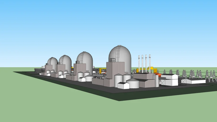 Rolling Hills Nuclear Power Plant - 3600 MW | 3D Warehouse