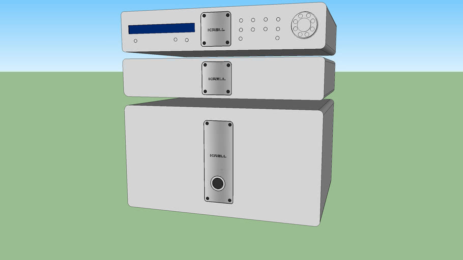 Krell Evolution 202 preamplifier & 600 monoblock power amplifier ...