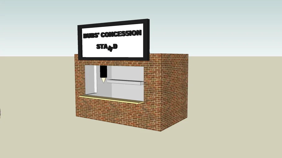 Bubs' concession stand | 3D Warehouse
