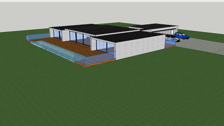 Pop up house with Tesla electric theme. | 3D Warehouse