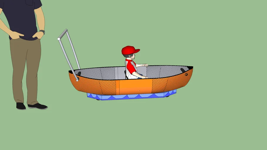 5.5ft Canoe w/Child and Skirt | 3D Warehouse