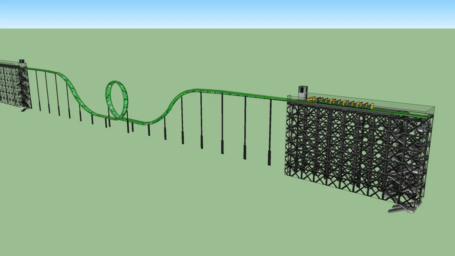 Shuttle roller coaster | 3D Warehouse