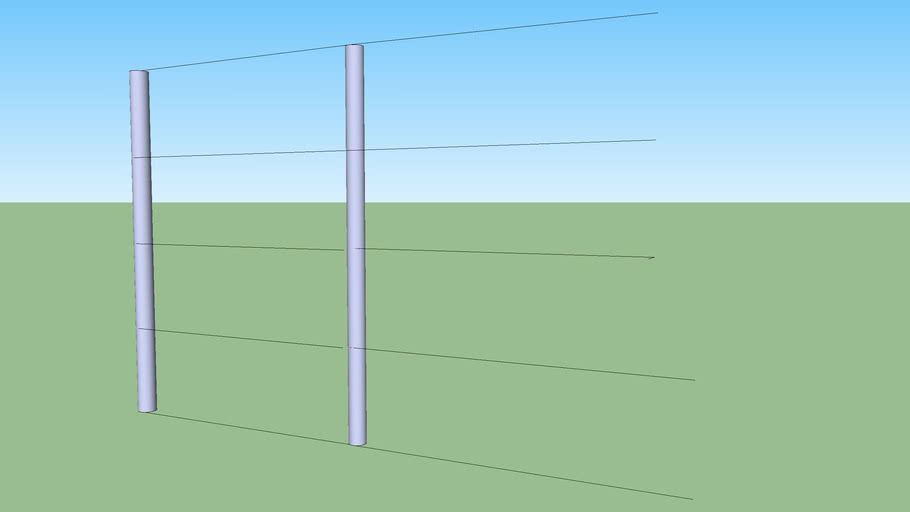 Electric fence | 3D Warehouse