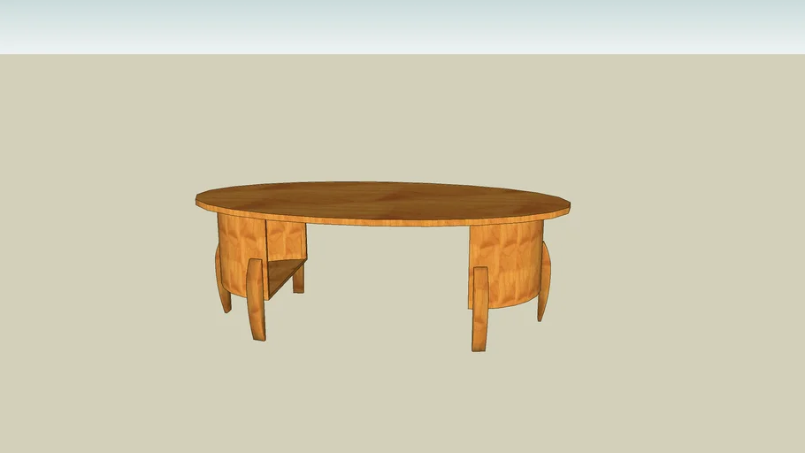 Oval End Table | 3D Warehouse