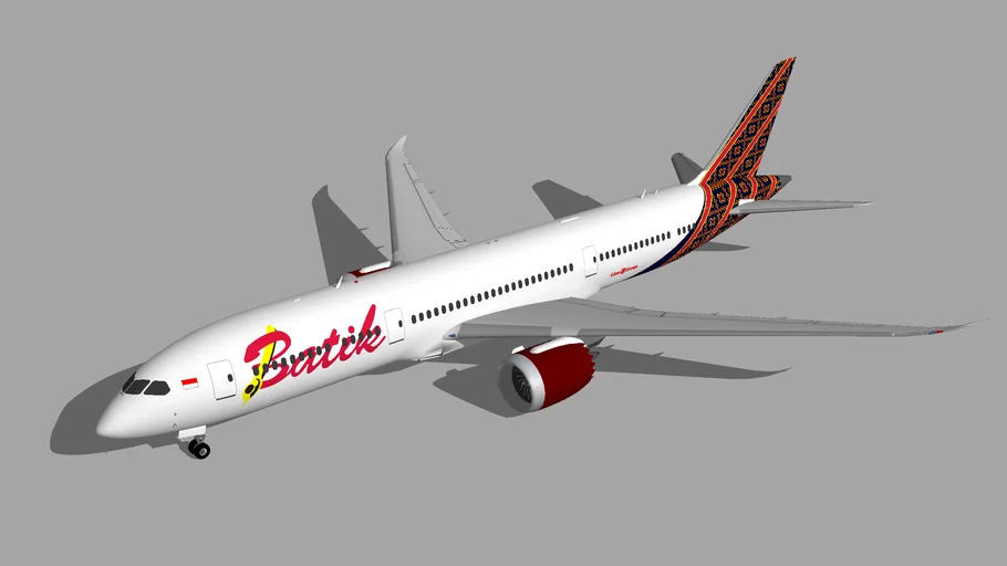 Batik Air Boeing 787-9 Dreamliner 1 | 3D Warehouse