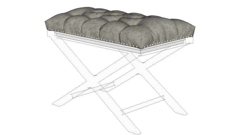 Tufted Bench | 3D Warehouse