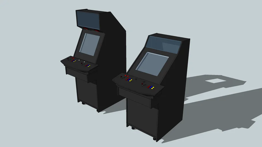 Arcade machine lowboy & standup | 3D Warehouse