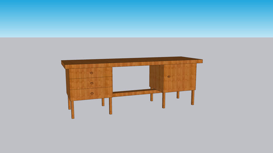 Wooden table | 3D Warehouse