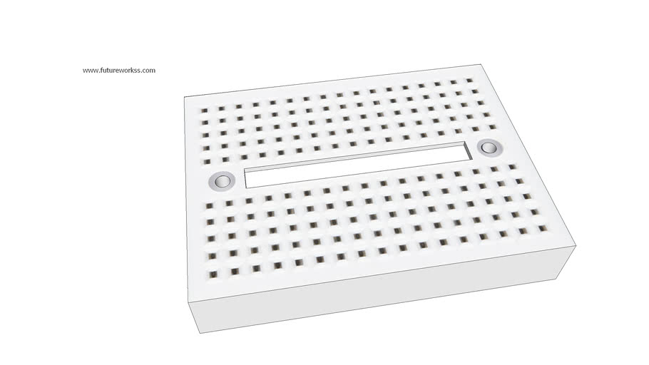Mini placa de pruebas o ARDUINO MINI BREADBOARD | 3D Warehouse