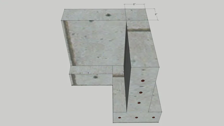 footing and foundation corner | 3D Warehouse