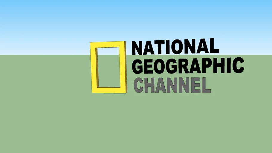National Geographic Channel Logo 3d