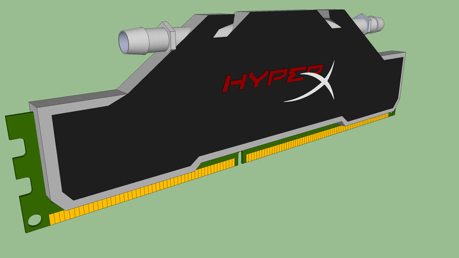 Kingston HyperX H2O Water Cooled Ram Memory | 3D Warehouse