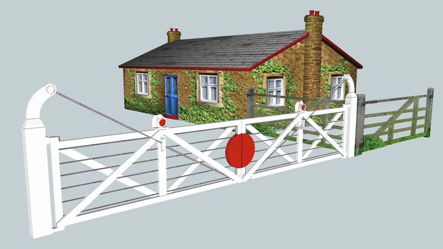'Eco Rail Track'... 'Gate Keepers Cottage'.. Old Steam Days.. | 3D ...