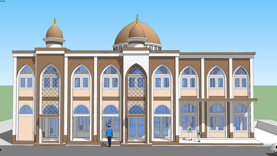 Desain Masjid 2 Lantai | 3D Warehouse
