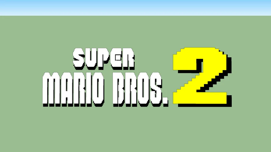 Super Mario Bros. 2 (TM) Logo | 3D Warehouse