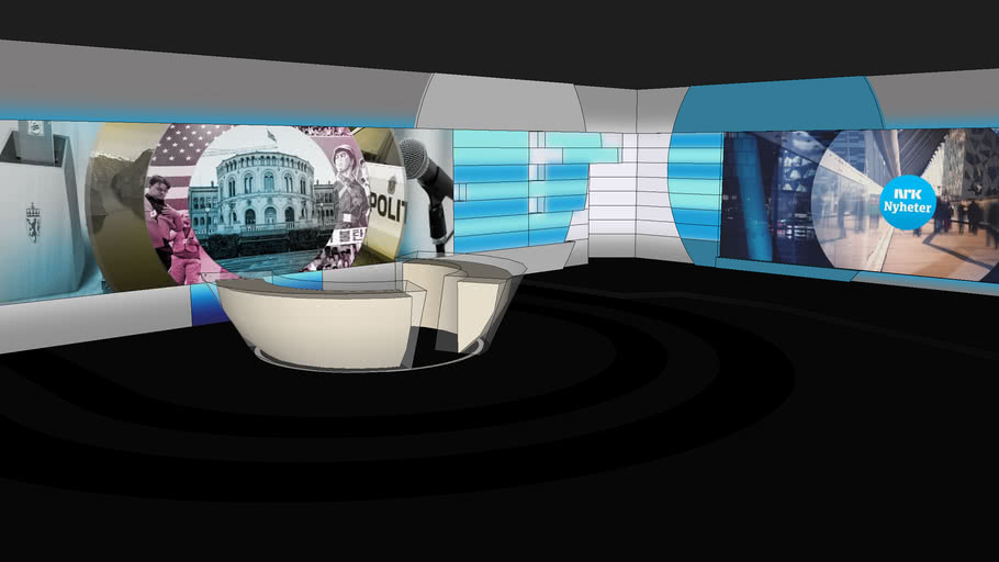 NRK Nyheter - Studio | 3D Warehouse