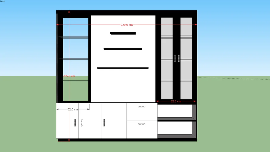 furniture partisi 2 muka | 3D Warehouse