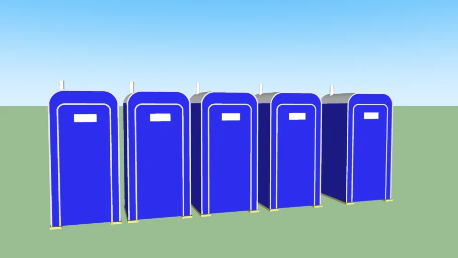5 Porta Potties | 3D Warehouse
