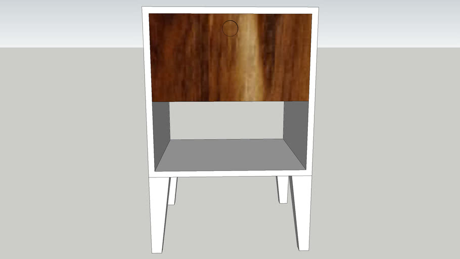 BURO DE MDF BLANCO CON PAROTA | 3D Warehouse