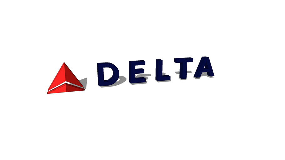 Delta Airlines logo | 3D Warehouse